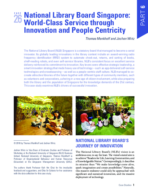(PDF) National Library Board Singapore: World-Class Service through ...