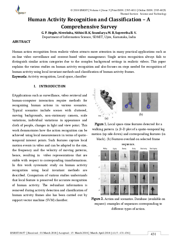 Pdf Human Activity Recognition And Classification A Comprehensive Survey