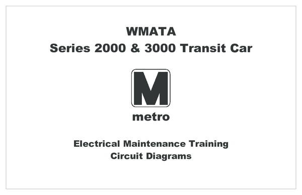 (PDF) WMATA Series 2000 & 3000 Transit Car metro Electrical Maintenance ...