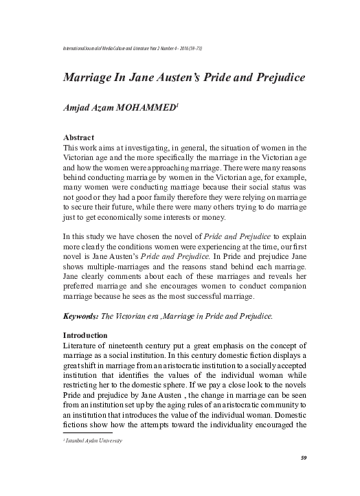(PDF) Marriage In Jane Austen___s Pride and Prejudice[#348030]-356908.pdf
