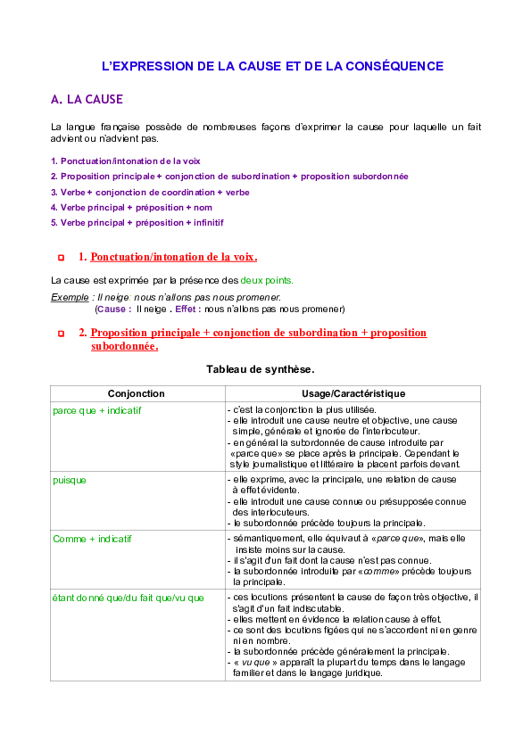 l'expression de la cause pdf