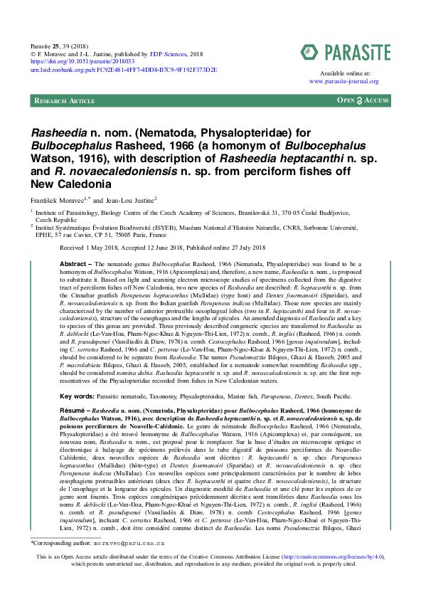 (PDF) Differentiation of Cylicocyclus gyalocephaloides of Equus ...
