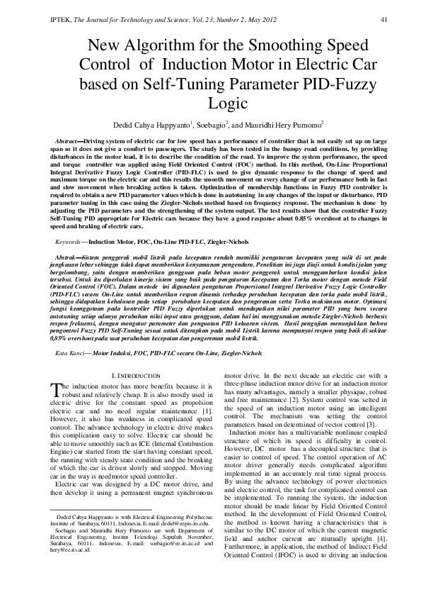 (PDF) Self-Tuning Fuzzy PI-Type Controller in Z-Source Inverter for Hybrid Electric Vehicles ...
