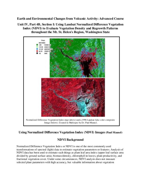 (PDF) 24. Using Landsat Normalized Difference Vegetation Index (NDVI ...