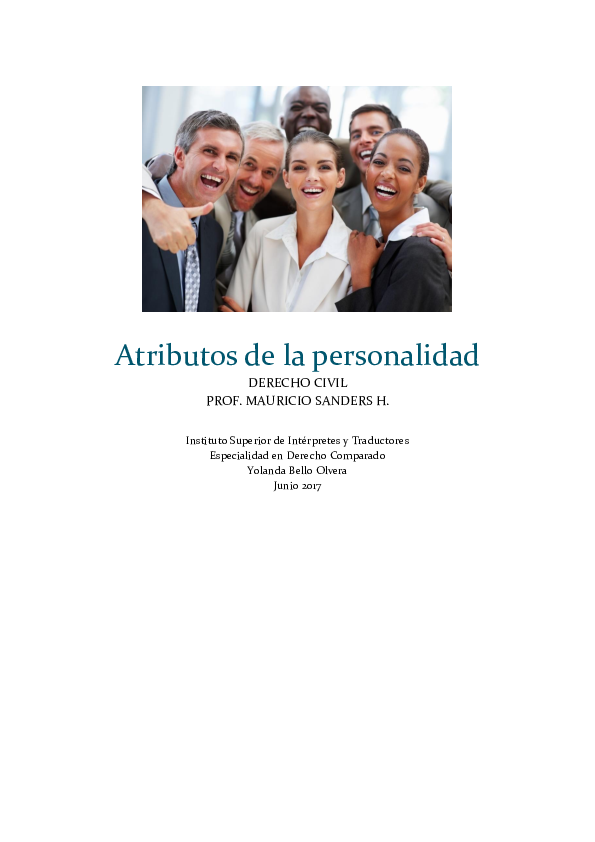 (PDF) Atributos de la personalidad