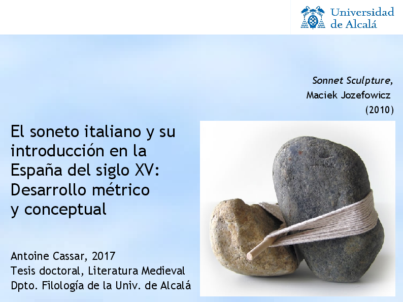(PDF) El soneto italiano y su introducción en la España del siglo XV ...