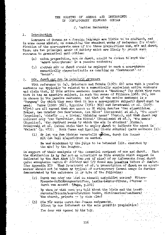 (PDF) The Marking of Agents and Instruments in Contemporary Standard ...