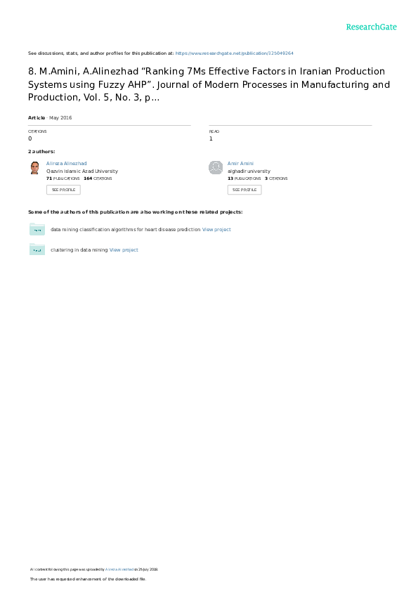 (PDF) Ranking 7Ms Effective Factors in Iranian Production Systems using ...