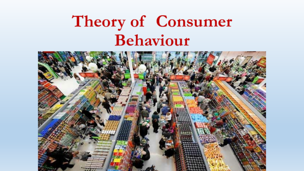 (PPT) Theory of Consumer Behaviour