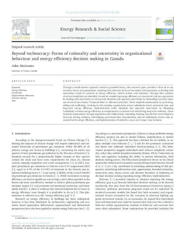 Pdf Beyond Technocracy Forms Of Rationality And Uncertainty In