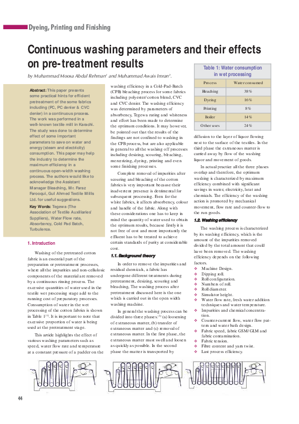 (PDF) Dyeing, Printing and Finishing