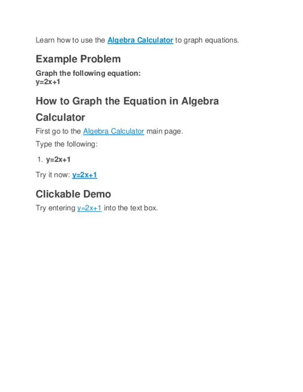 DOC Learn How To Use The Algebra Calculator To Graph Equations doc-learn-how-to-use-the-algebra-calculator-to-graph-equations