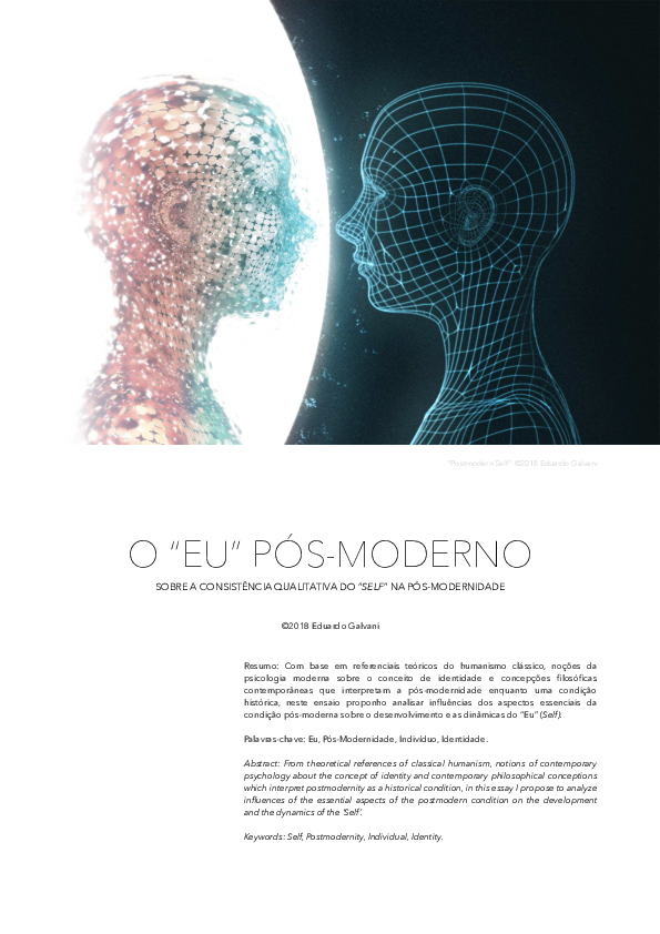 (PDF) The Postmodern Self / O "Eu" Pós-Moderno