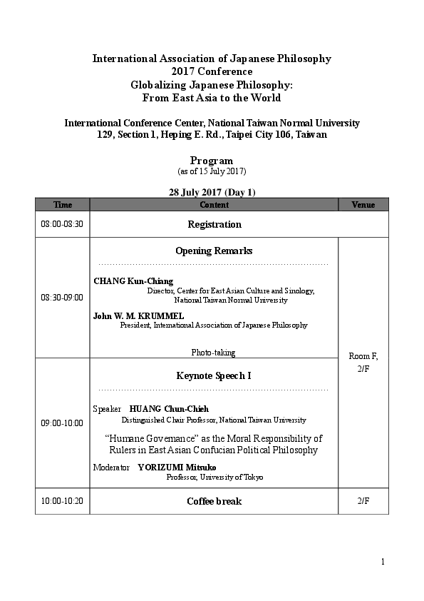 (DOC) 2nd International Association of Japanese Philosophy Conference ...