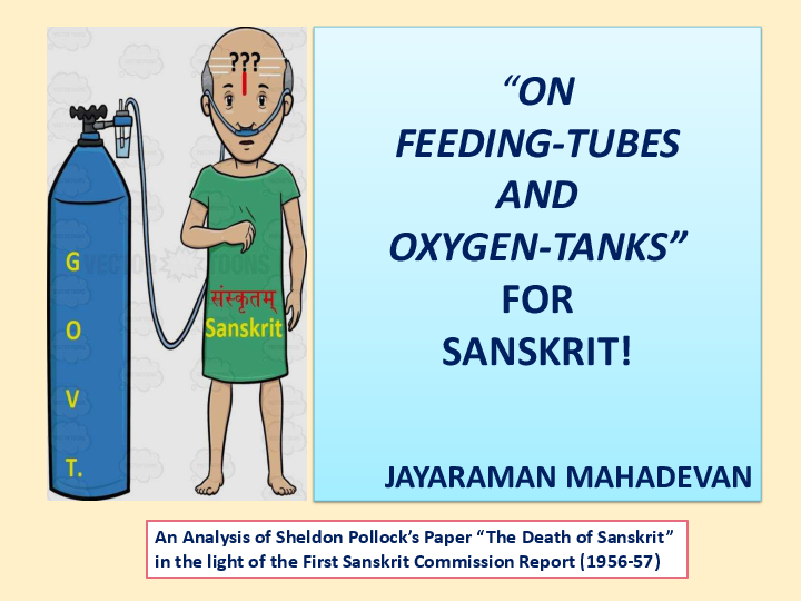 (PDF) On feeding tubes and oxygen tanks for Sanskrit - Analysis of a ...