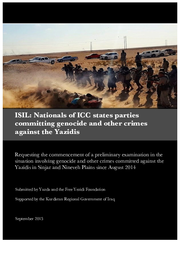 (PDF) ISIL: Nationals of ICC states parties committing genocide and ...