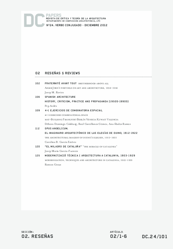 (PDF) [2012] «Opus Angelicum: el imaginario arquitectónico de las ...