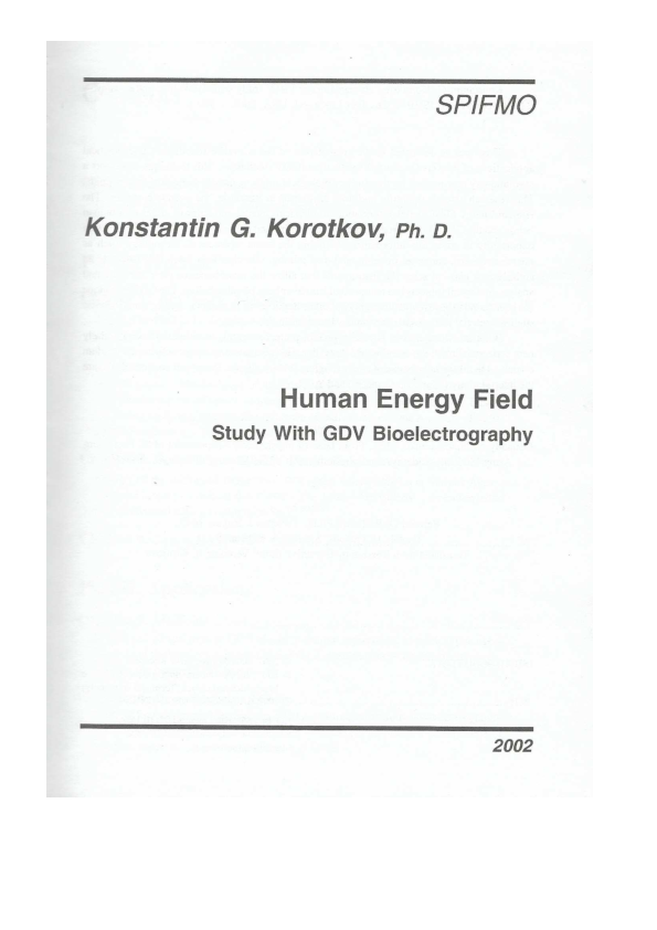 (PDF) Human Energy Field