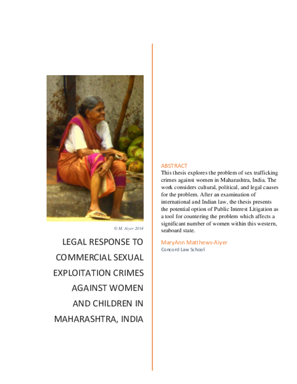 (PDF) Rights Against Exploitation in the Context of Women and Children ...