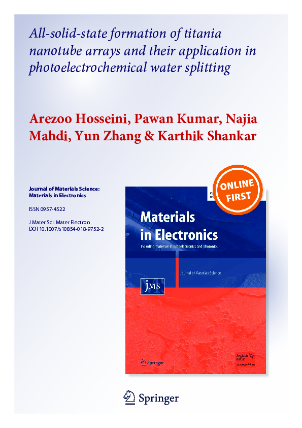 (PDF) All-solid-state formation of titania nanotube arrays and their ...