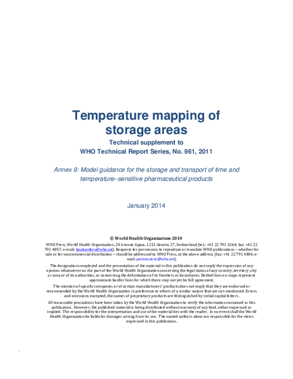 (PDF) Temperature mapping of storage areas