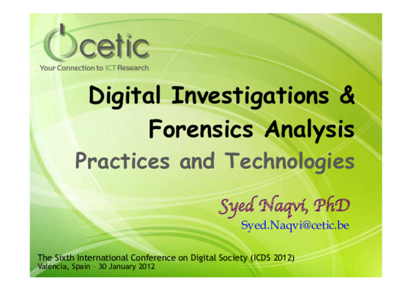 (PDF) Digital Investigations & Forensics Analysis Practices and ...