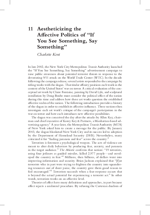 (PDF) Aestheticizing the Affective Politics of “If You See Something, Say Something”.pdf