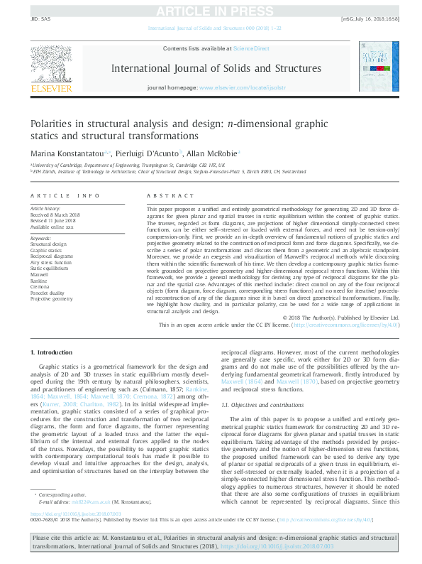 (PDF) Polarities in structural analysis and design: n- dimensional ...