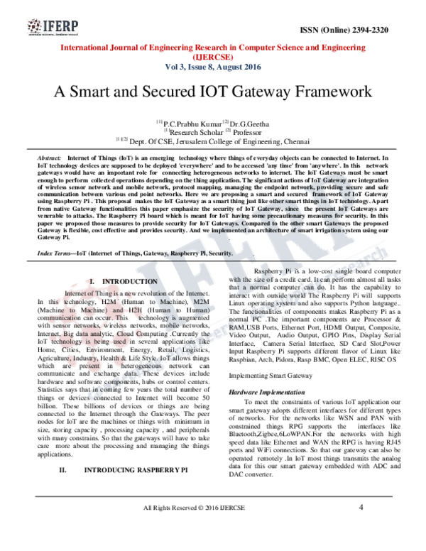 (PDF) A Smart and Secured IOT Gateway Framework