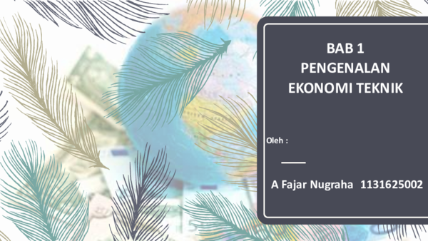(PPT) Ekonomi Teknik