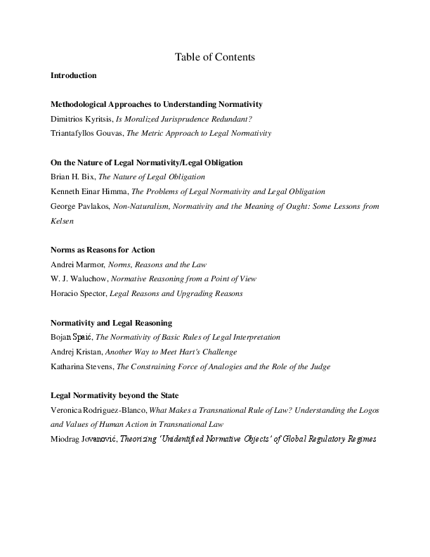 (DOC) Unpacking Normativity: Conceptual, Normative, and Descriptive Issues