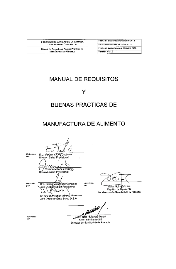 (PDF) MANUAL DE REQUISITOS BUENAS PRACTICAS DE MANUFACTURA DE ALIMENTO (PDF) MANUAL DE REQUISITOS BUENAS PRACTICAS DE MANUFACTURA DE ALIMENTO