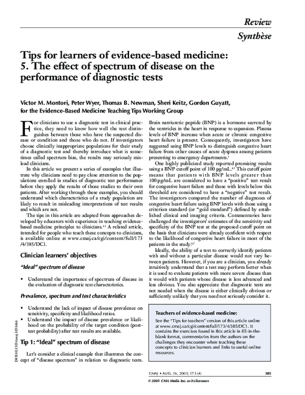 (PDF) Tips for learners of evidence-based medicine: 5. The effect of ...