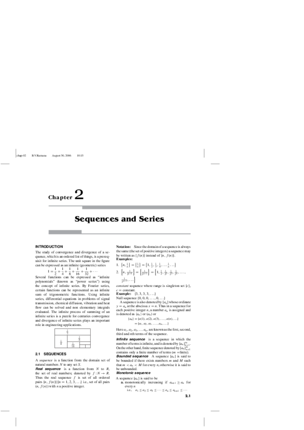 (PDF) chap-02 Sequences and Series