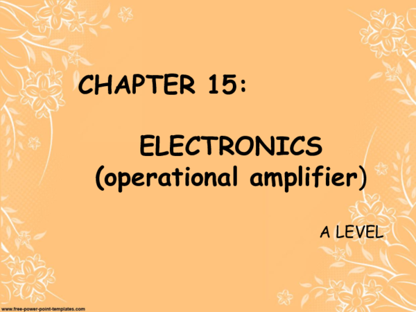 (PPT) CHAPTER 15 ELECTRONIC-OM AMP.ppt