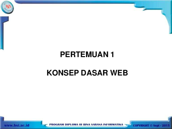 (PDF) Pertemuan 1 Konsep Dasar Web | Nurul Irfan - Academia.edu