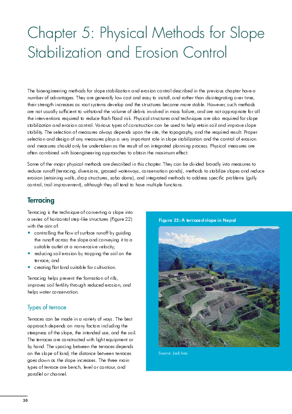 (PDF) Chapter 5: Physical Methods for Slope Stabilization and Erosion ...