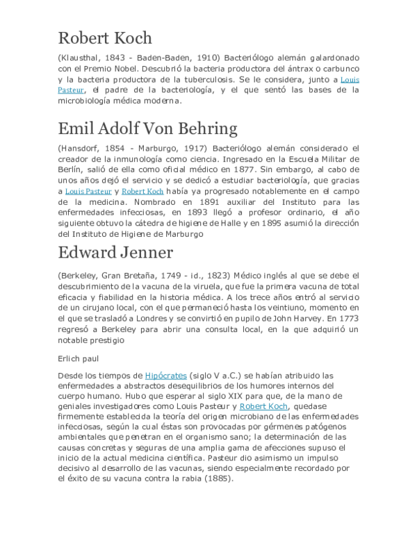 Behring, Emil Adolph Von – El primer Premio Nobel de Medicina – GHEUB