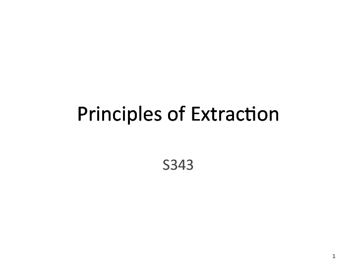 (PPT) Extraction