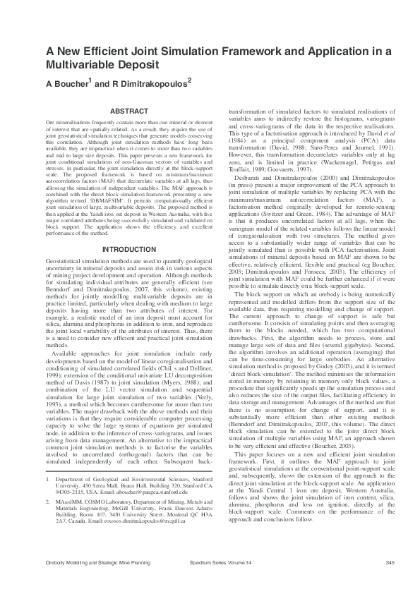 (PDF) A New Efficient Joint Simulation Framework and Application in a ...