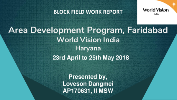 (PPT) World Vision India, PPT