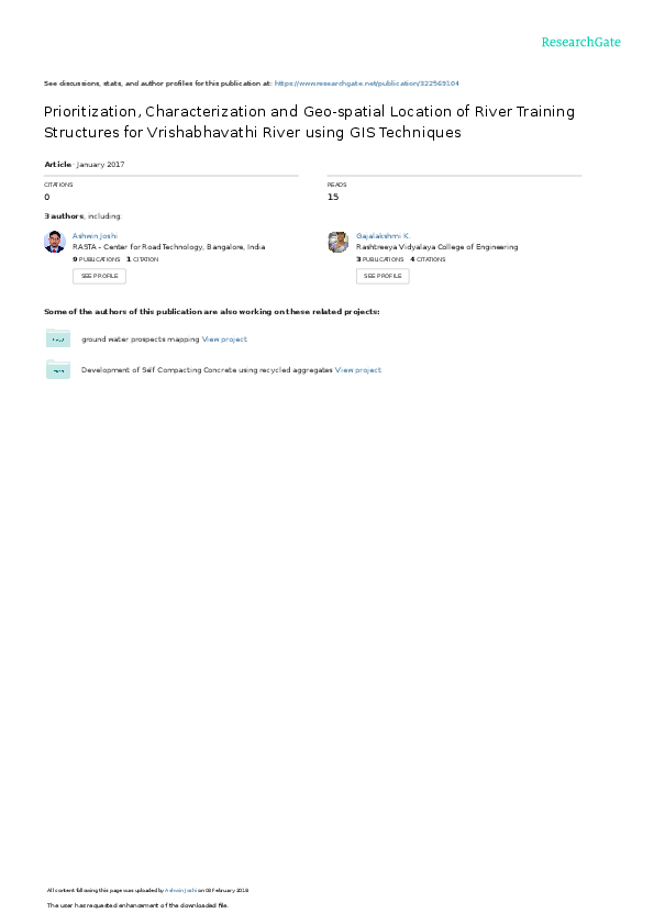 (PDF) Prioritization, Characterization and Geo-spatial Location of ...
