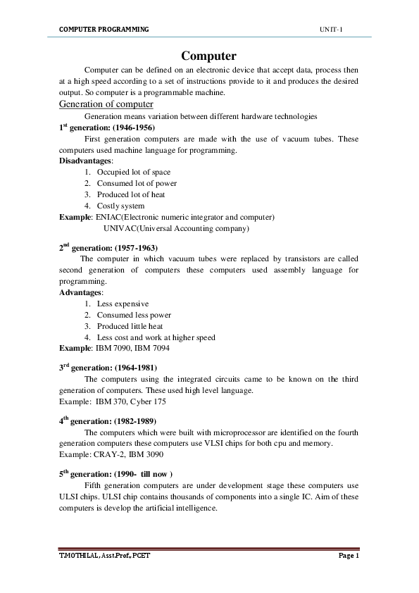 Pdf Cp Unit 1