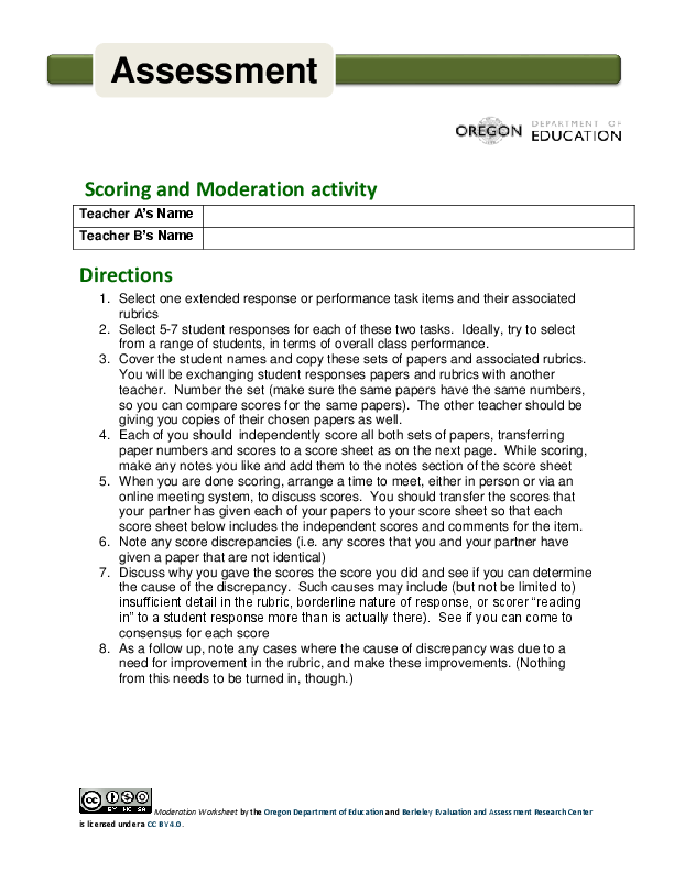 (DOC) Moderation worksheet (1)