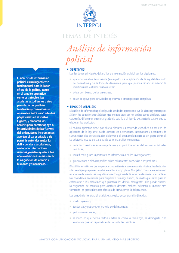 (PDF) Analisis de informacion policial