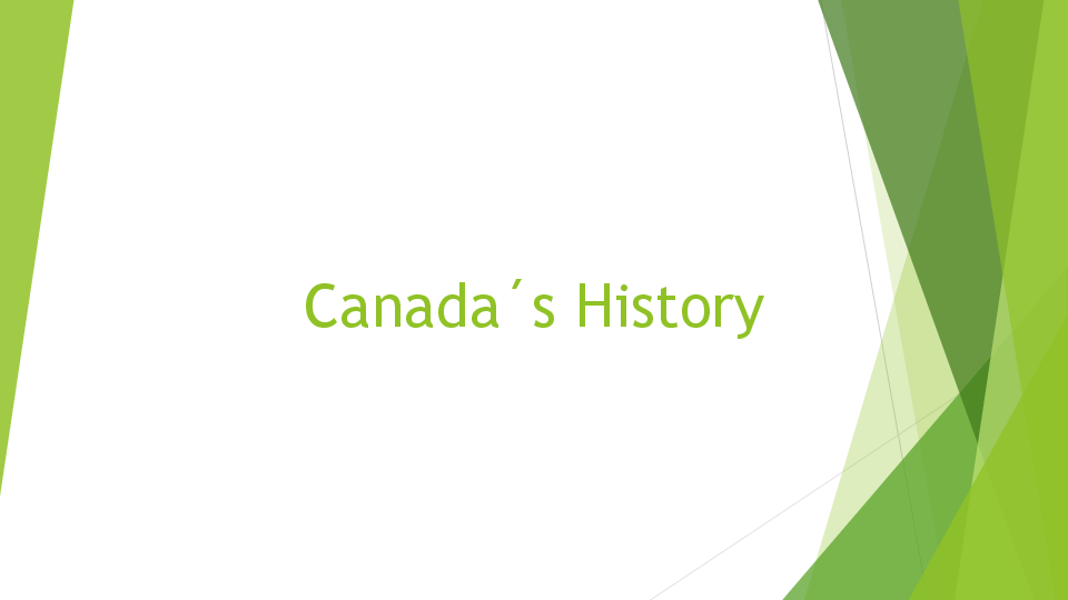 (PPT) Canada´s History