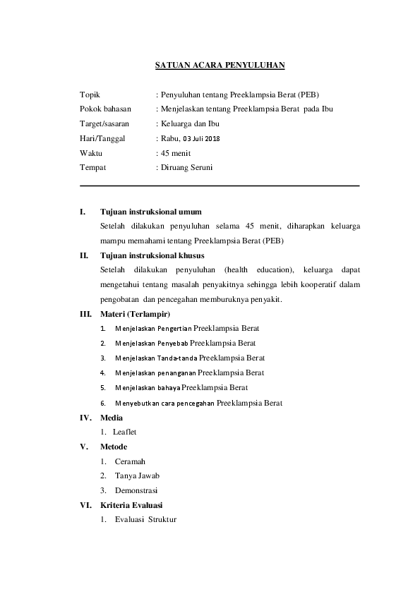 (DOC) SAP Seruni PEB