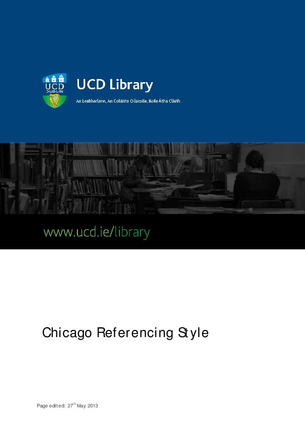 (PDF) Chicago Referencing Style