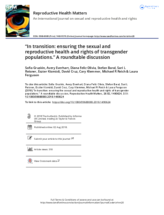 (PDF) Reproductive Health Matters An international journal on sexual ...