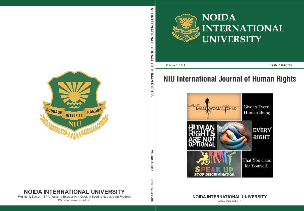(PDF) NIU International Journal of Human Rights
